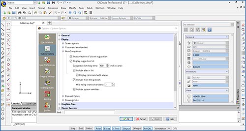 New Additions in Options - CADopia